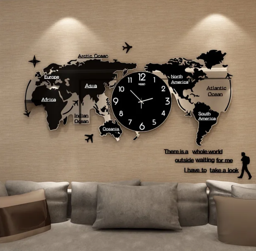 Map - Wall Clock – TangyOak