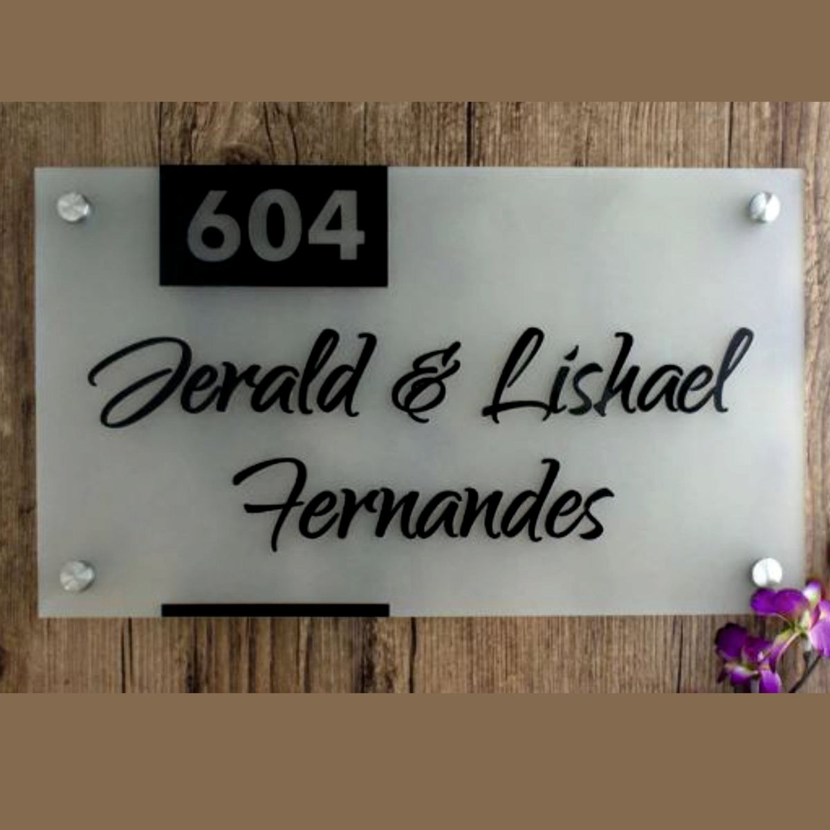 Frosted - Name Plate – TangyOak